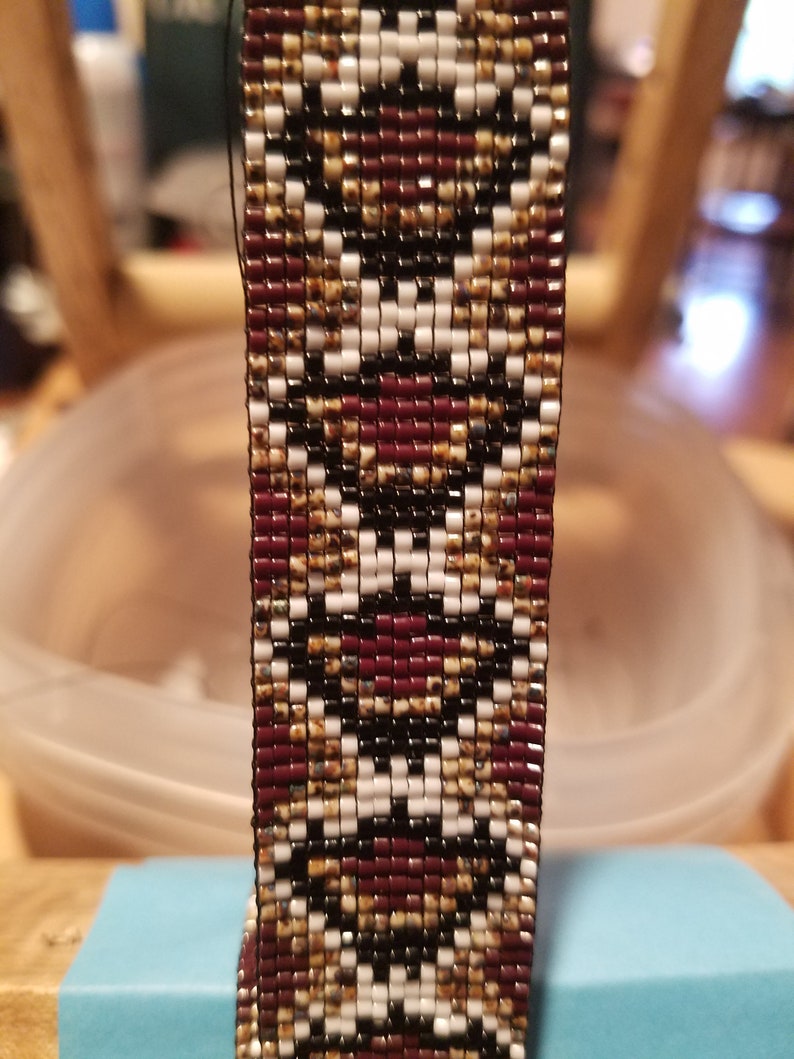 Diamondback Rattlesnake Loom Bead Pattern for Hat Band, Miyuki Delica ...