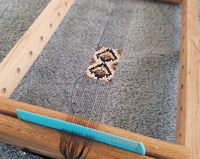 Maple Fabric Weaving Loom: Adjustable Upright Weaving Tool, Handmade in ...