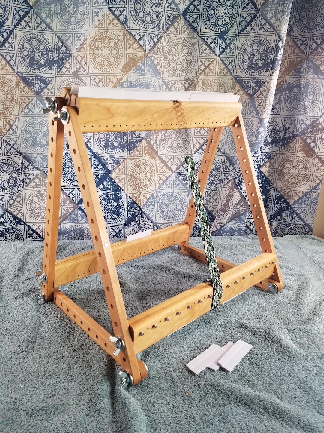 Cherry Tapestry A-frame BEAD Weaving Loom, Upright Beading Tool, Large ...