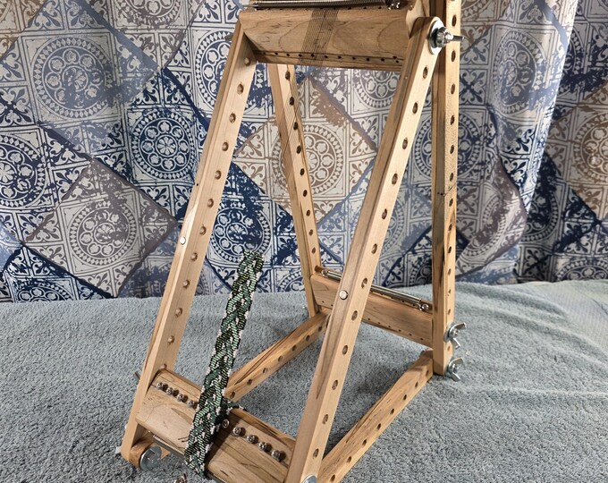 Maple Fabric Weaving Loom: Adjustable Upright Weaving Tool, Handmade in ...