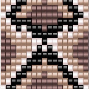 Diamondback Rattlesnake Loom Bead Pattern for Hat Band, Miyuki Delica ...