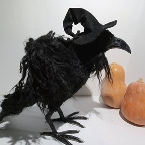 Raven, Black Raven, Crow, Halloween, Raven With Beard, Pose Able, Goth ...