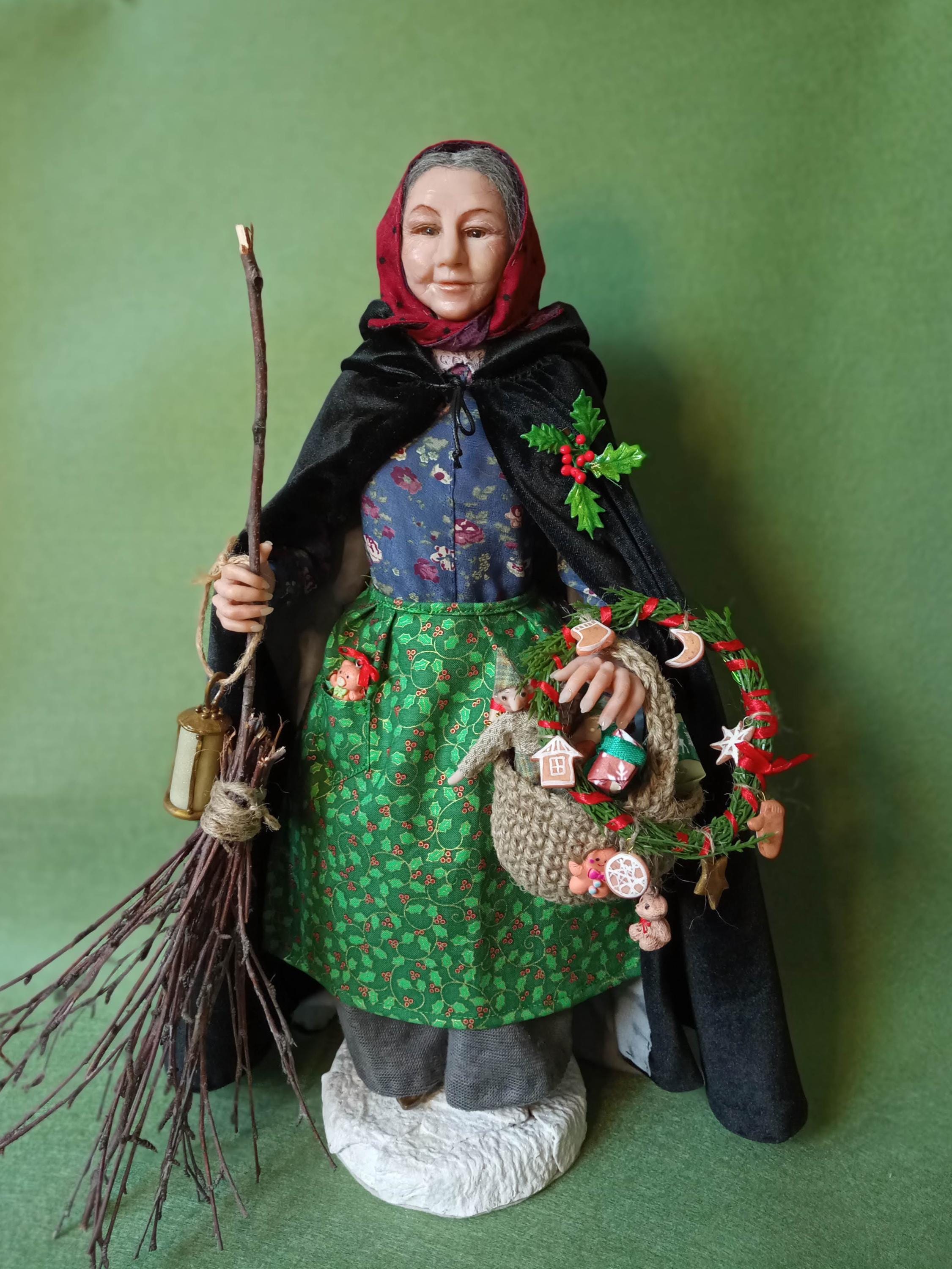 Custom La Befana Doll: Italian Christmas Witch, Poseable Folklore Art ...