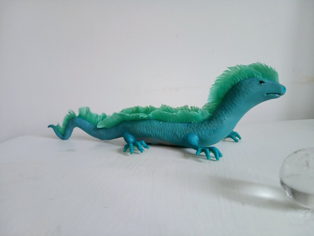 Dragon, Water Dragon, Salamander, Polymer Clay Sculpture, Hand Made ...