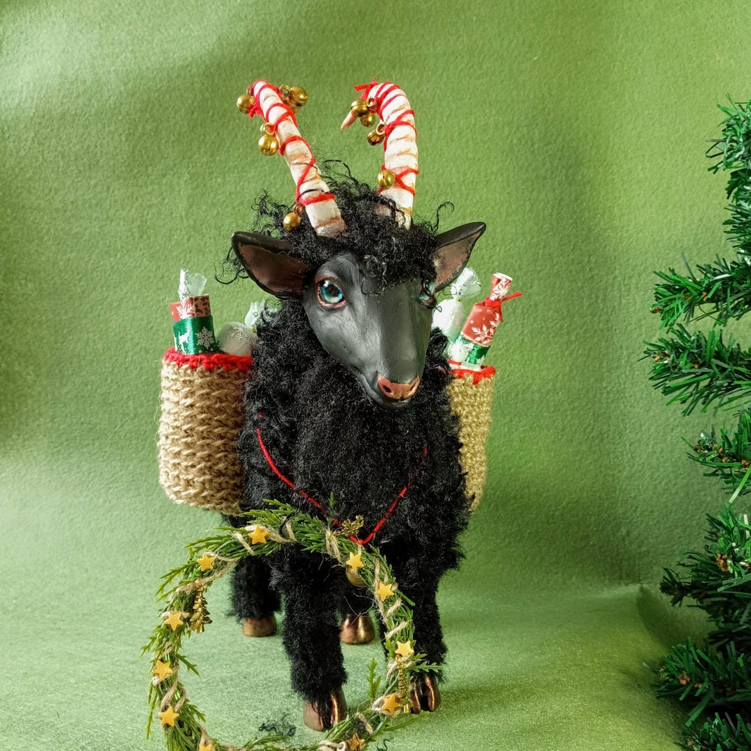 Yule Goat, Handmade Scandinavian Christmas Decor, Pagan Holiday ...