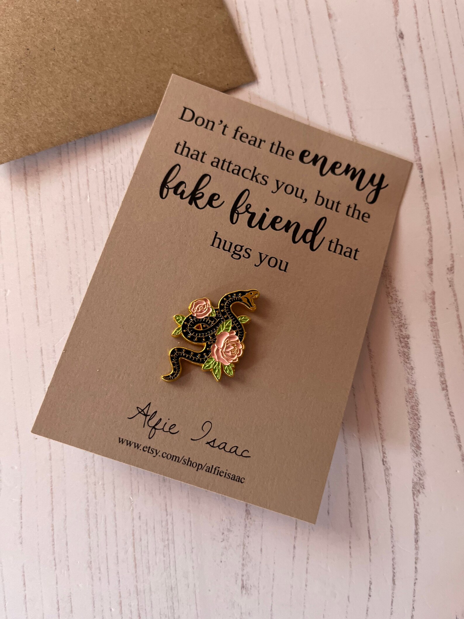 Dont Fear the Enemy That Attacks You but the Fake Friend - Etsy