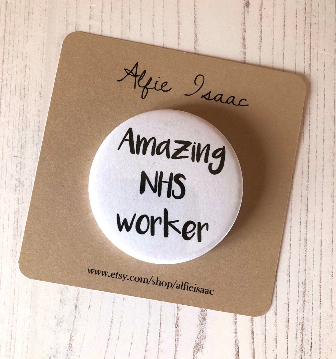 Amazing NHS Worker Pin Back Badge or Magnet Gift - Etsy