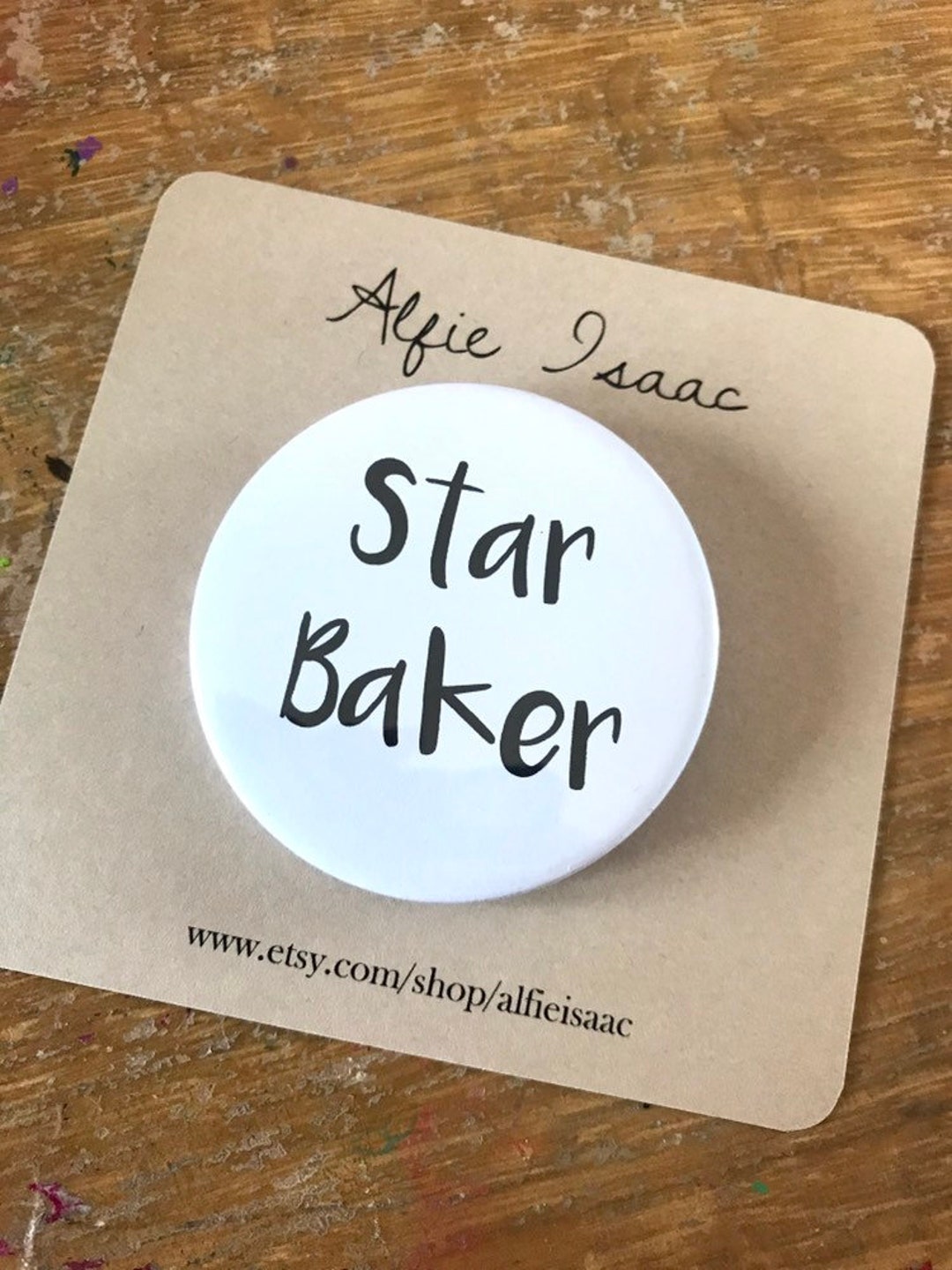 Star Baker British Bake off Inspired Pin Back Badge - Etsy