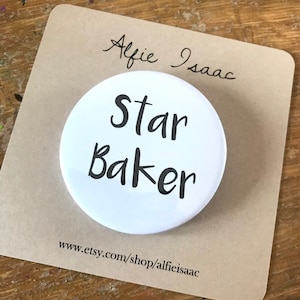 Star Baker British Bake off Inspired Pin Back Badge - Etsy