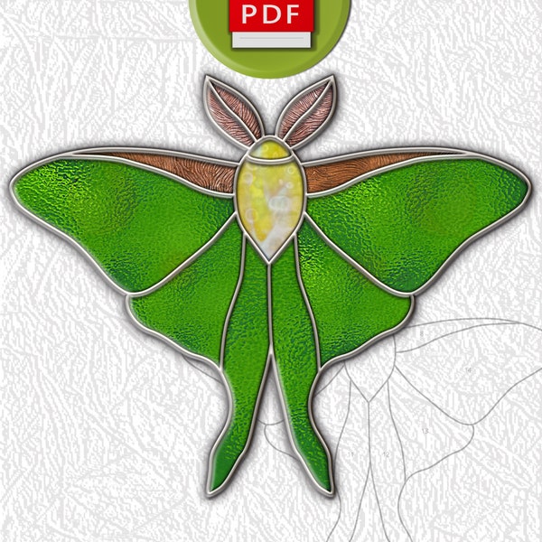 Stained Glass Moth - Etsy