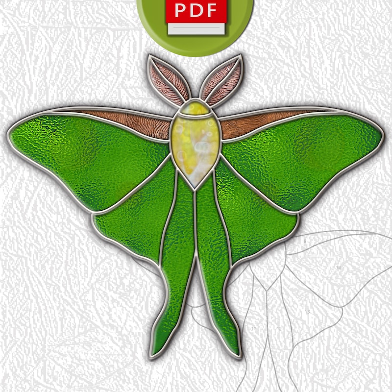Moth Stained Glass - Etsy