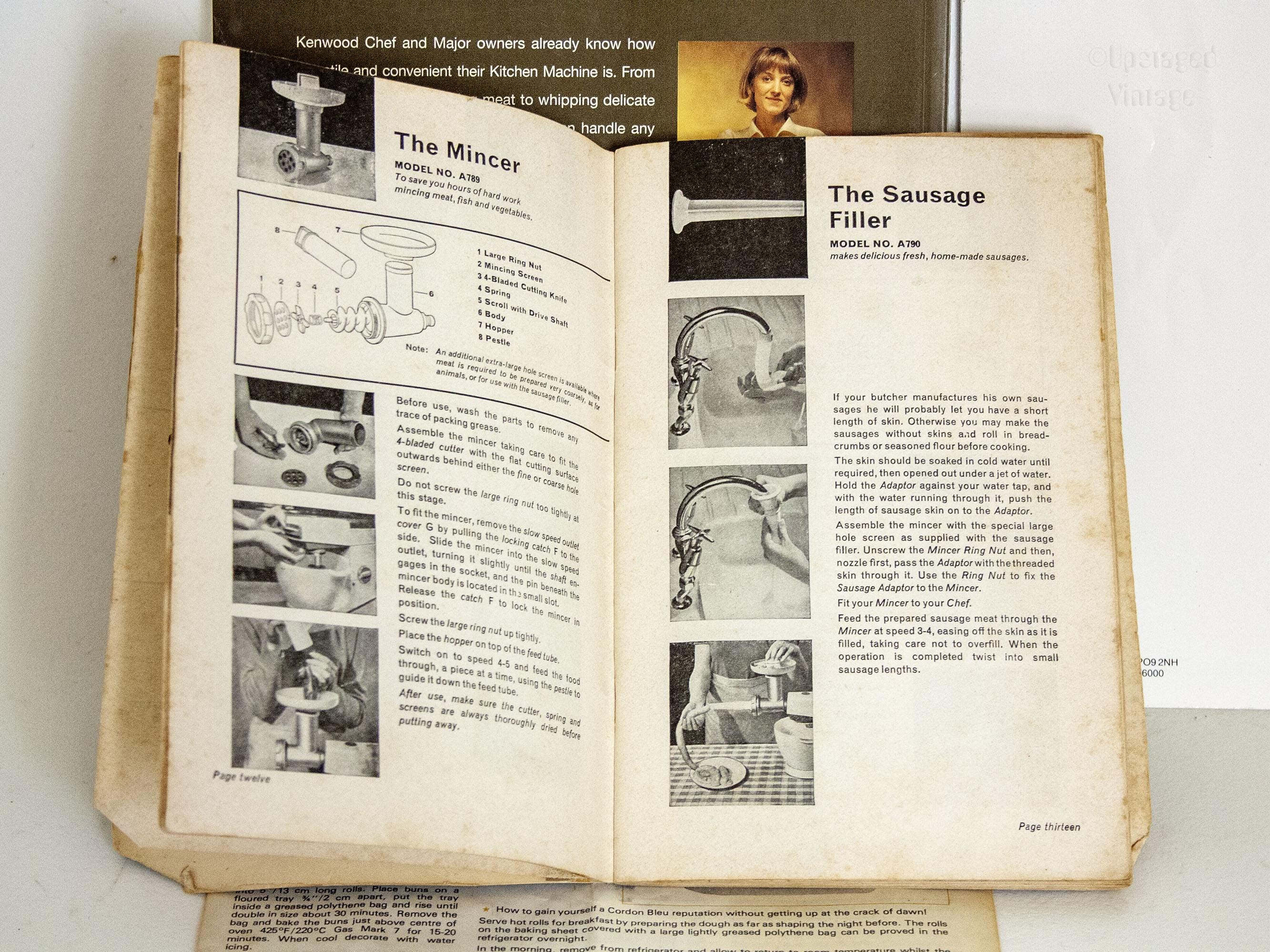 KENWOOD Chef Cookery Books and Instruction Manuals 1970s Vintage - Etsy