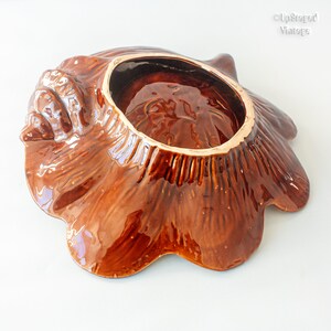 Emaux De Miel Fruit Bowl French 1960s Vintage Large Yellow & Brown ...