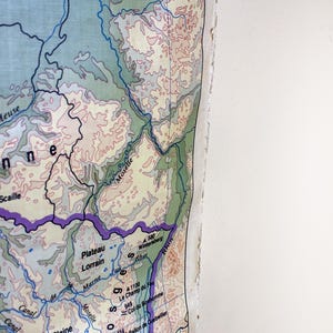 French School Wall Map of France Double Sided Vintage Dated 1990 - Etsy