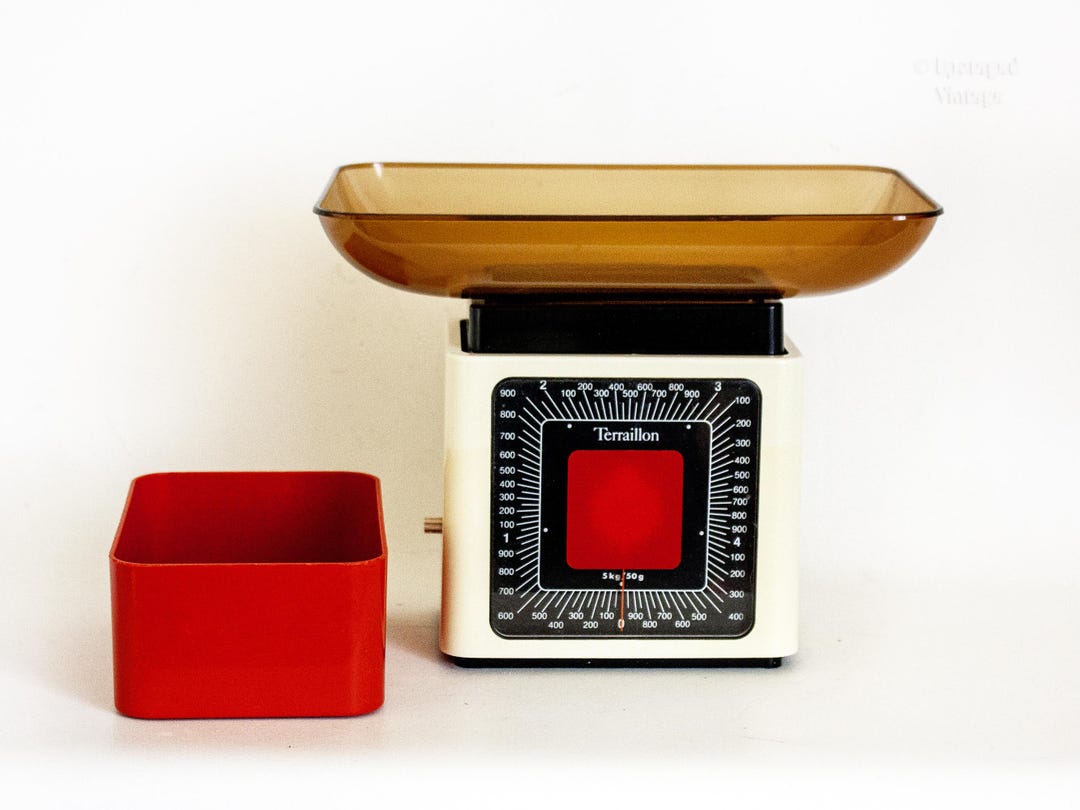Terraillon Plastic Kitchen Scales 1980s Vintage Designed in 1978 by ...