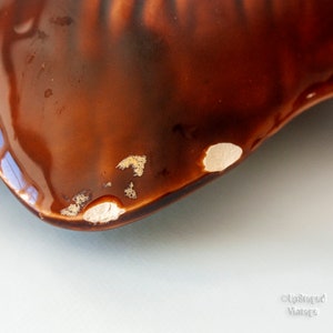 Emaux De Miel Fruit Bowl French 1960s Vintage Large Yellow & Brown ...