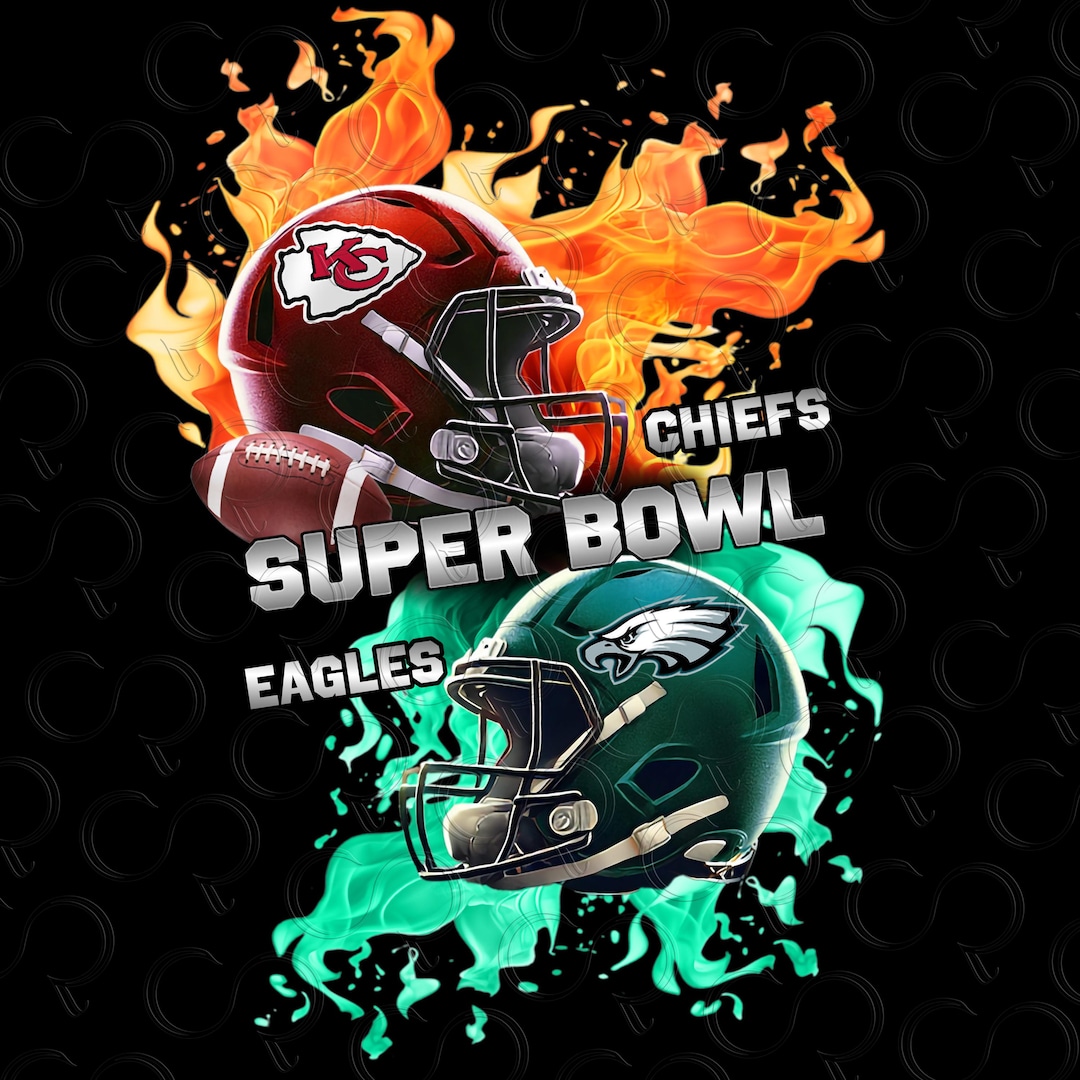 Chiefs Eagle Football Super Game Bowl 2025 Digital Art, Wall Art ...