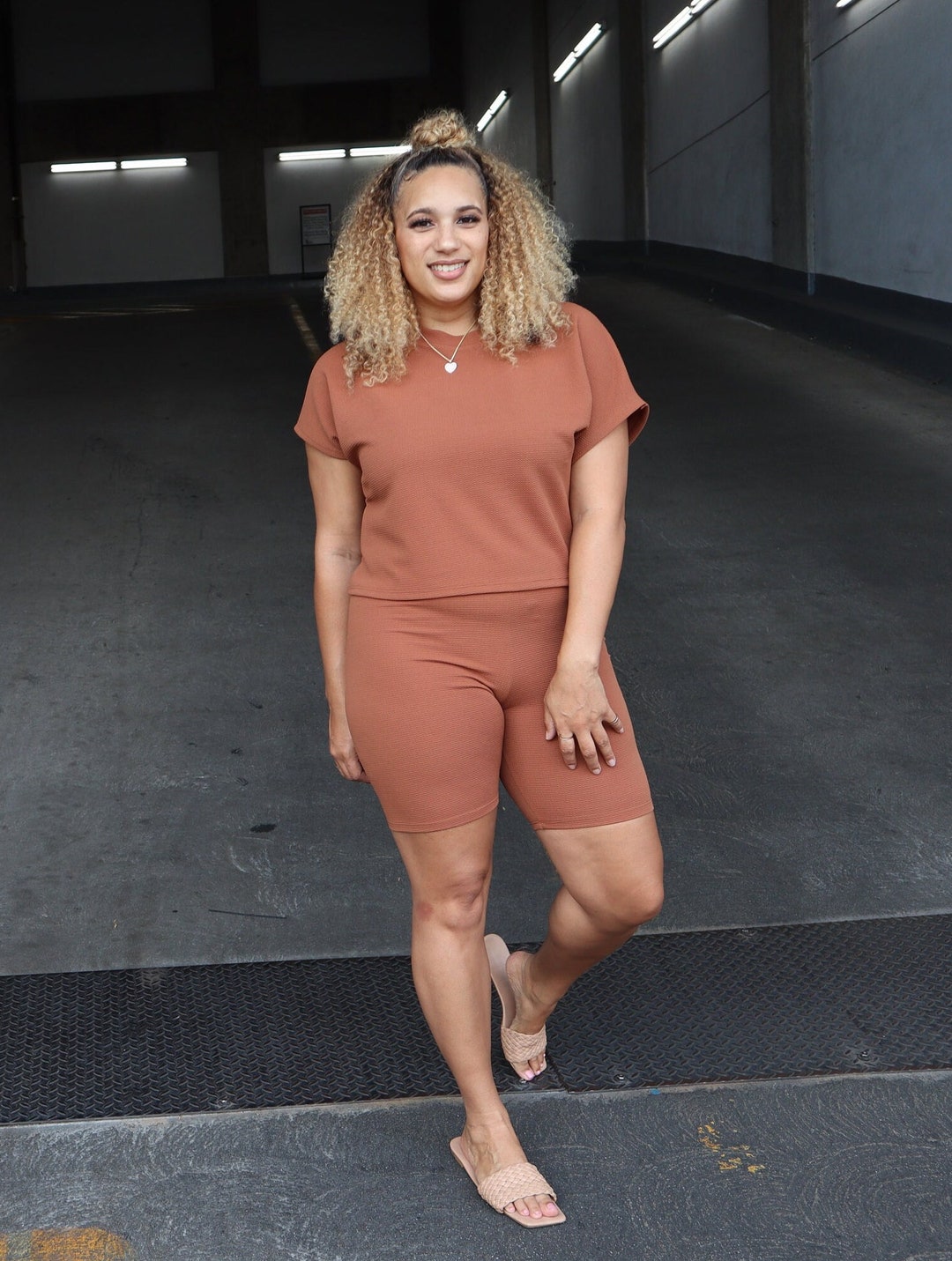 Monochromatic Set | High Waist and Boxy Top | Women's 2 Piece Set ...