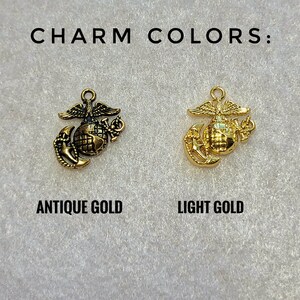 USMC Dress Blues Satin Garter: Marine Wedding Keepsake With EGA Charm ...