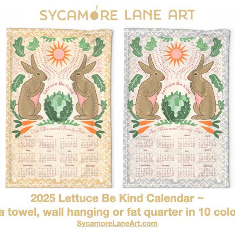 Cloth Calendar 2025 - Etsy