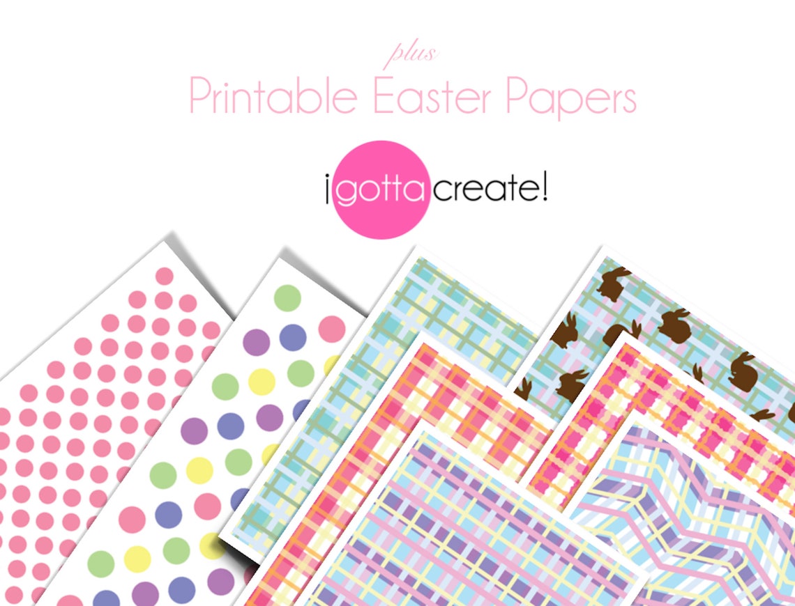 Easter Chatterbox and Printable Papers by I Gotta Create - Etsy