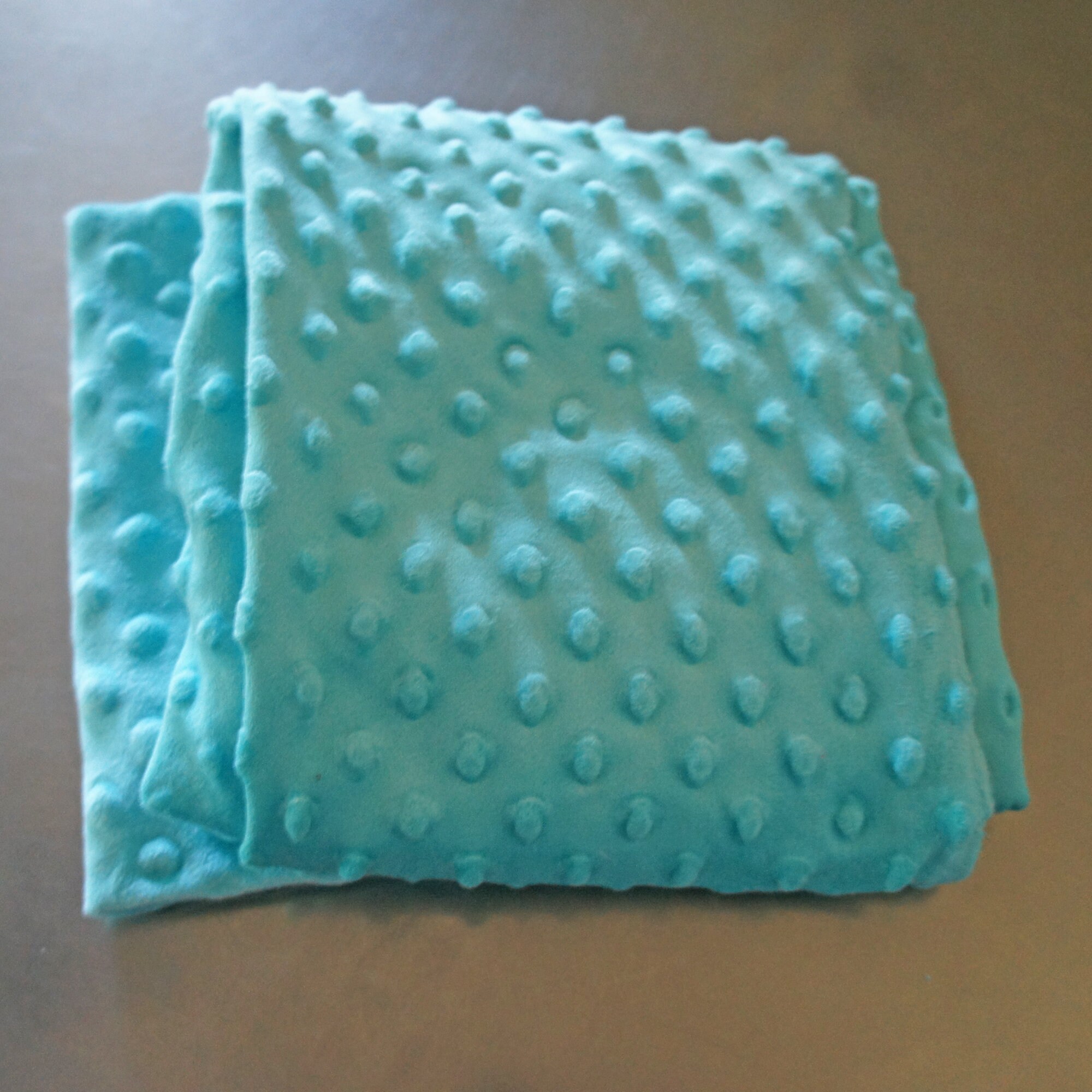 Light Aqua Blue Minky Dimple Dot Chenille Plush Fabric - Etsy