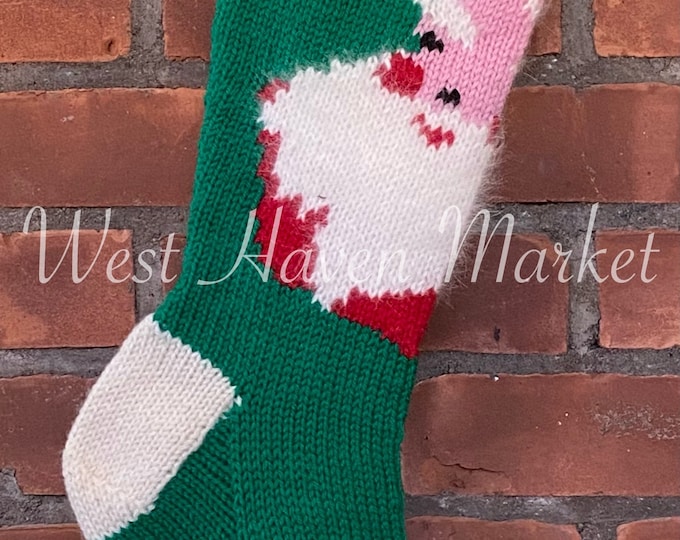 Santa and Tree Christmas Stocking Knitting Pattern - Etsy