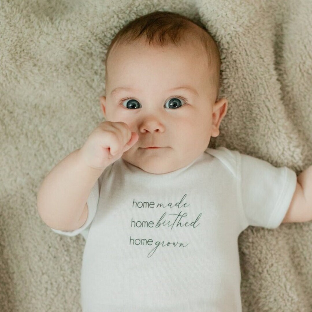 Homebirth Baby Onesie | Born at Home | Home Birth Gift | Crunchy Mom ...