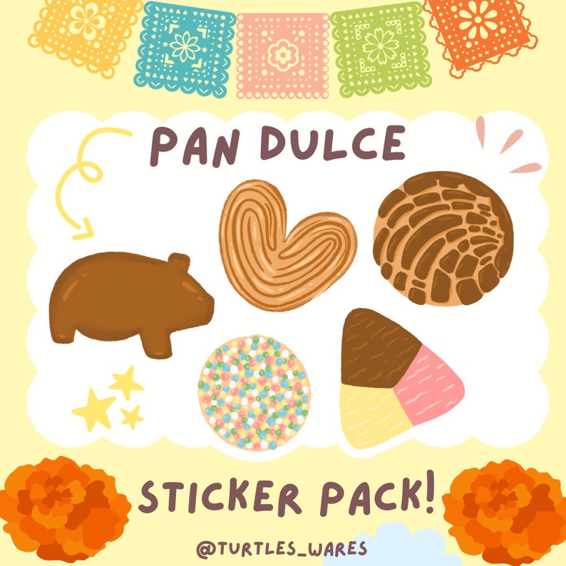 Pan Dulce Sticker Pack - Etsy