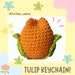 Crochet Tulip Keychain Orange - Etsy