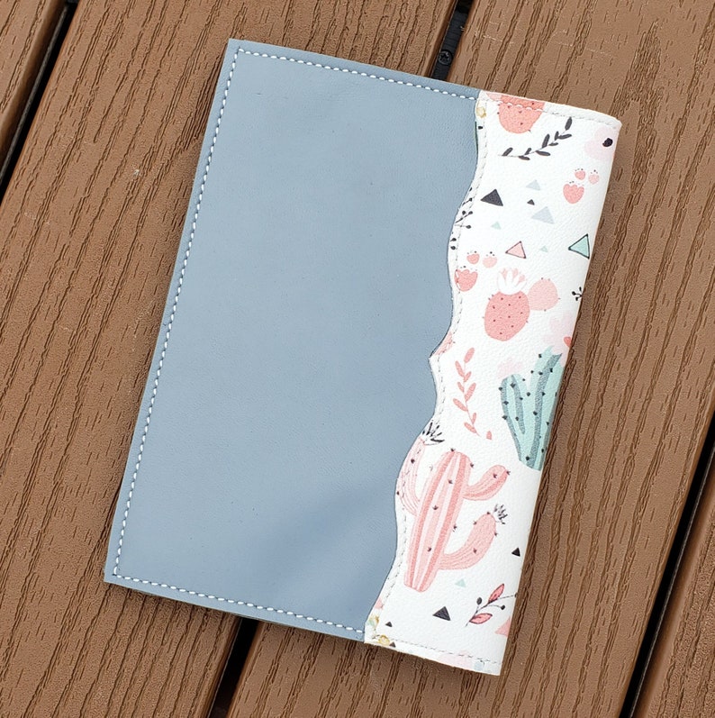 Leather Notebook Cover With Cactus Spine - Etsy