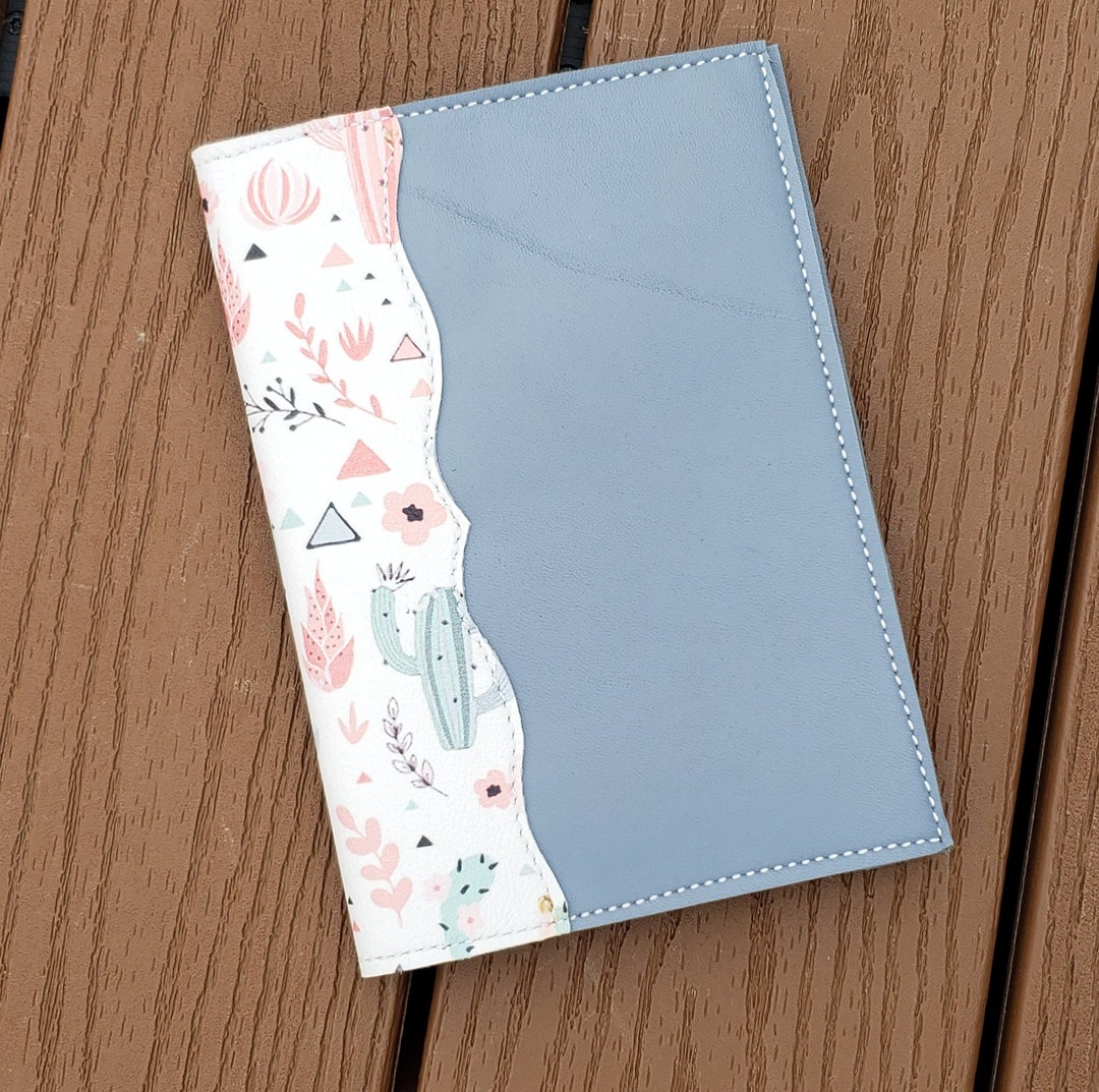 Leather Notebook Cover With Cactus Spine - Etsy