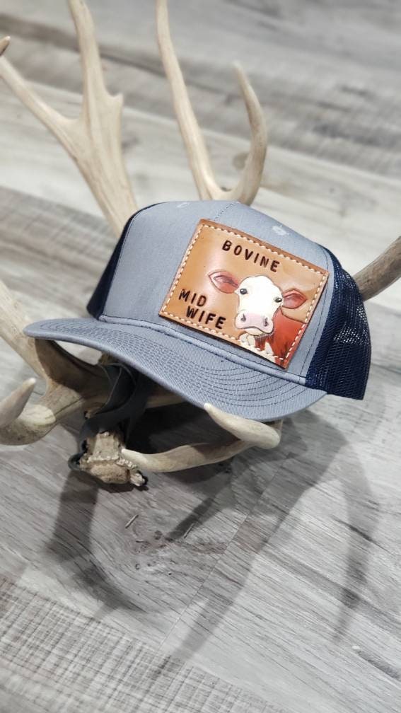 Leather Patch Ball Caps - Etsy