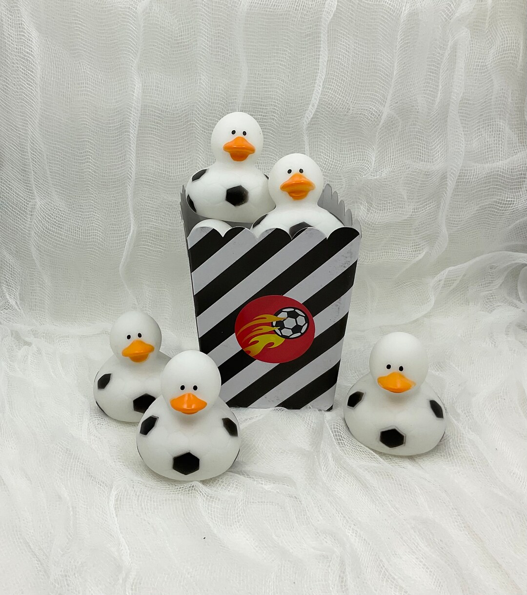 Soccer Rubber Ducks Set of 3 With Gift Box Soccer Ducks - Etsy