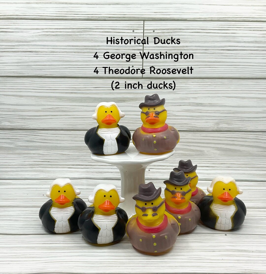 Historical Rubber Ducks Set of 8, Rubber Ducks, Party Favors, Party ...