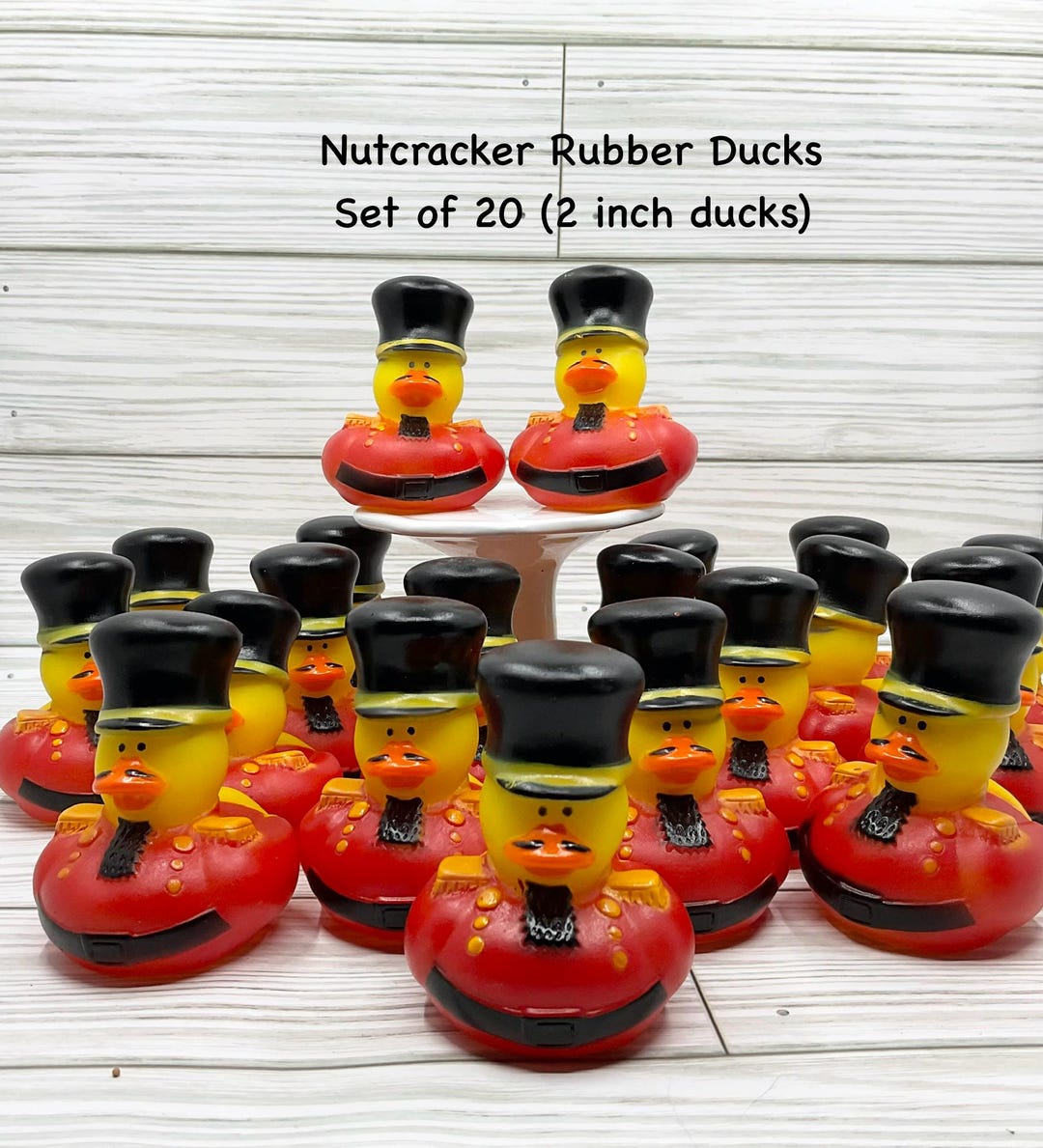 Nutcracker Rubber Ducks Set of 20, Christmas Ducks, Santa Duck ...