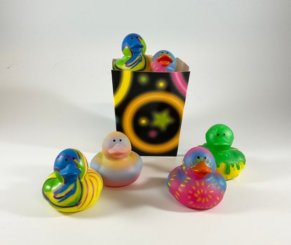 Tie Dye Themed Rubber Ducks Set of 4 With Gift Box Tie Dye - Etsy