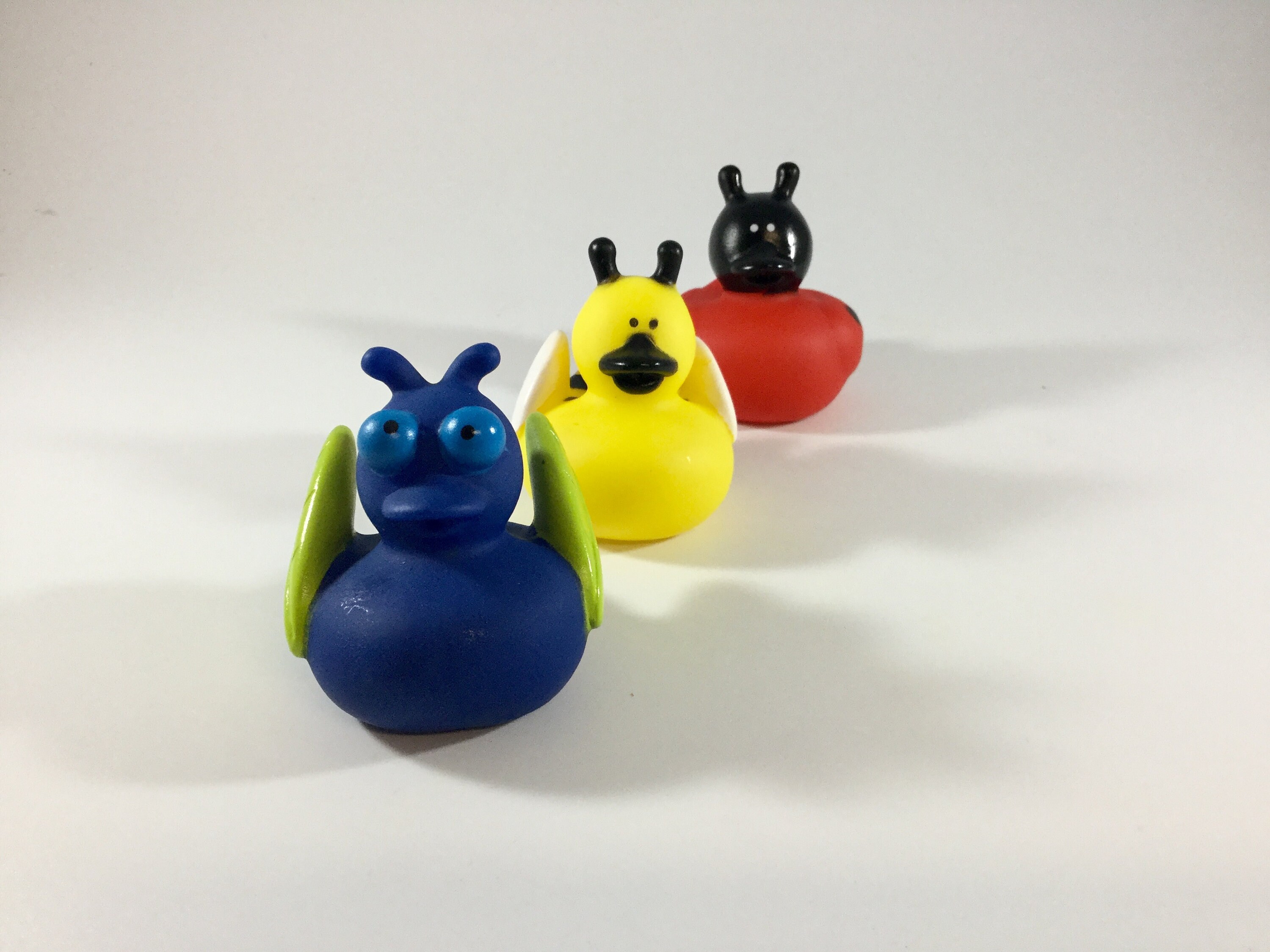 Insect Rubber Ducks set of 3 Bee Ladybug Firefly party | Etsy