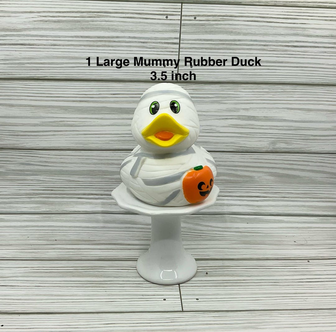 Mummy Rubber Duck - Large 3.5 Inch Duck, Mummy Duck, Halloween Decor ...
