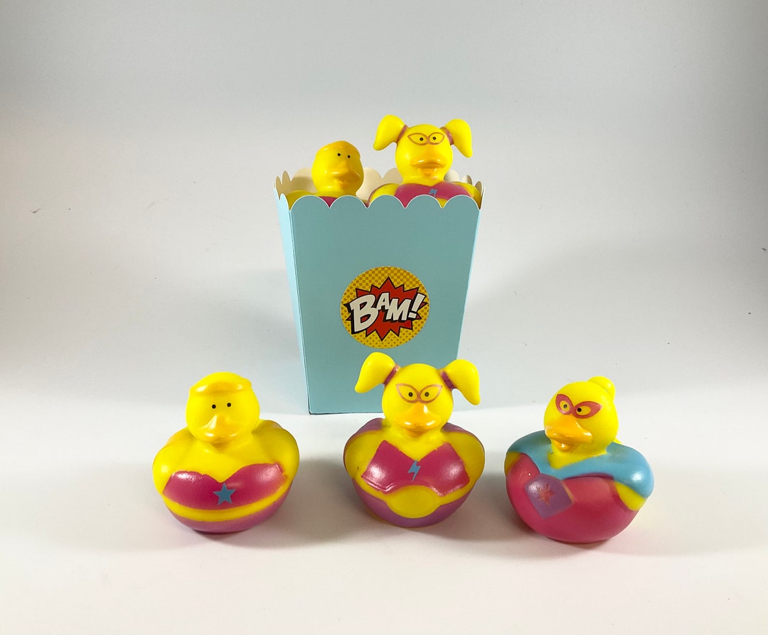 Super Hero Rubber Ducks - Set of 3 With Gift Box, Super Hero, Rubber ...