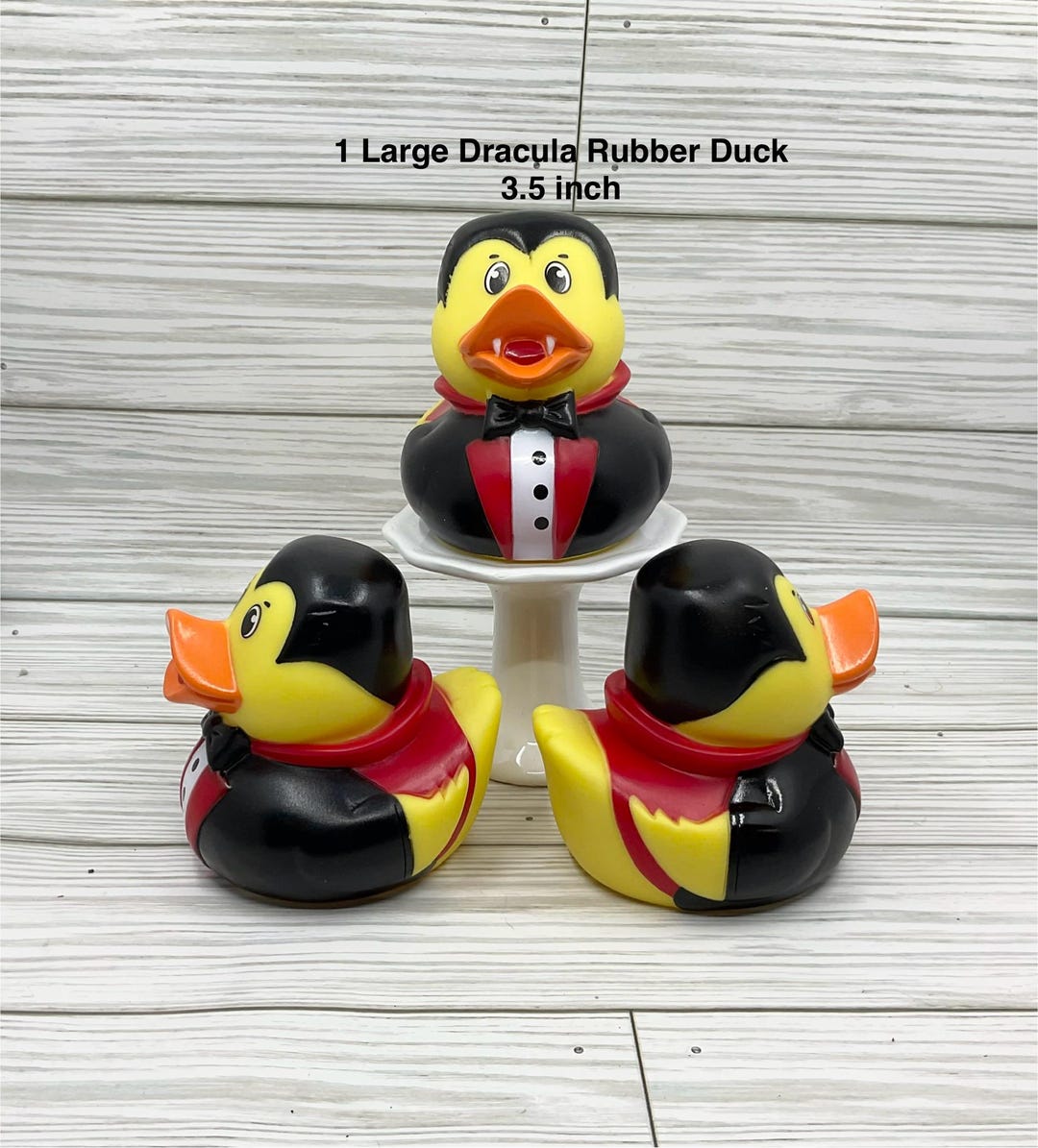 Dracula Rubber Duck - Large 3.5 Inch Duck, Dracula Duck, Halloween ...