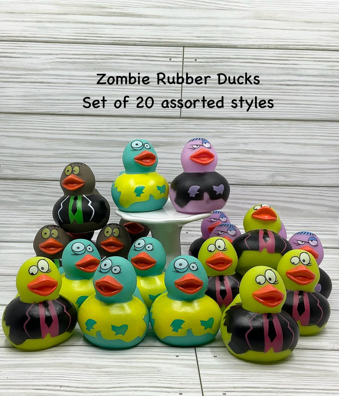 Zombie Rubber Ducks - Set of 20 Assorted, Zombies, Halloween Party ...