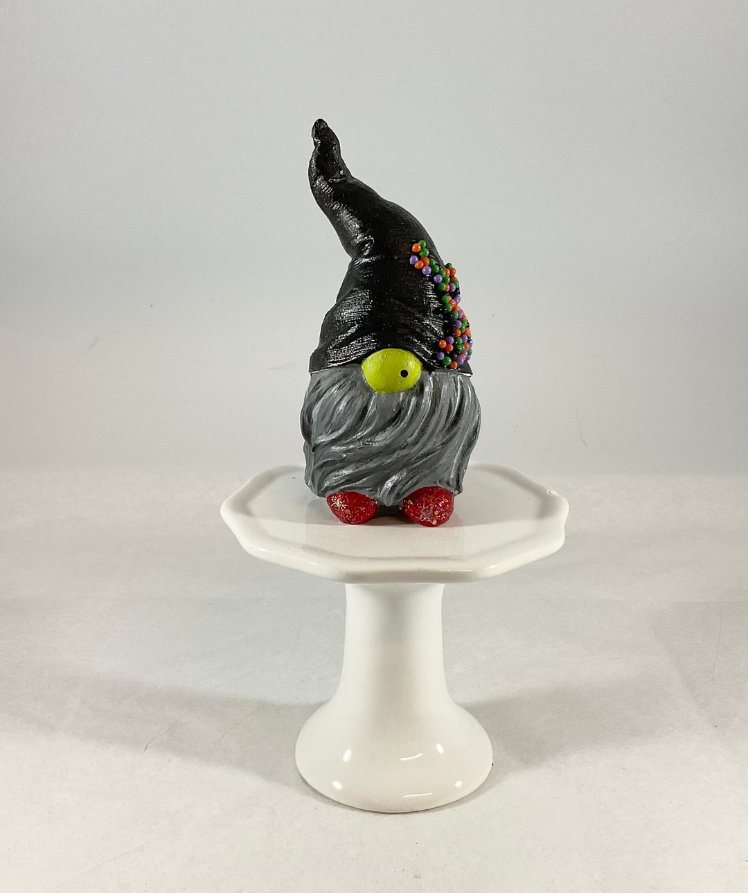 Wicked Witch Concrete Gnome, Witch Gnome, Hand Painted Gnome, Halloween ...