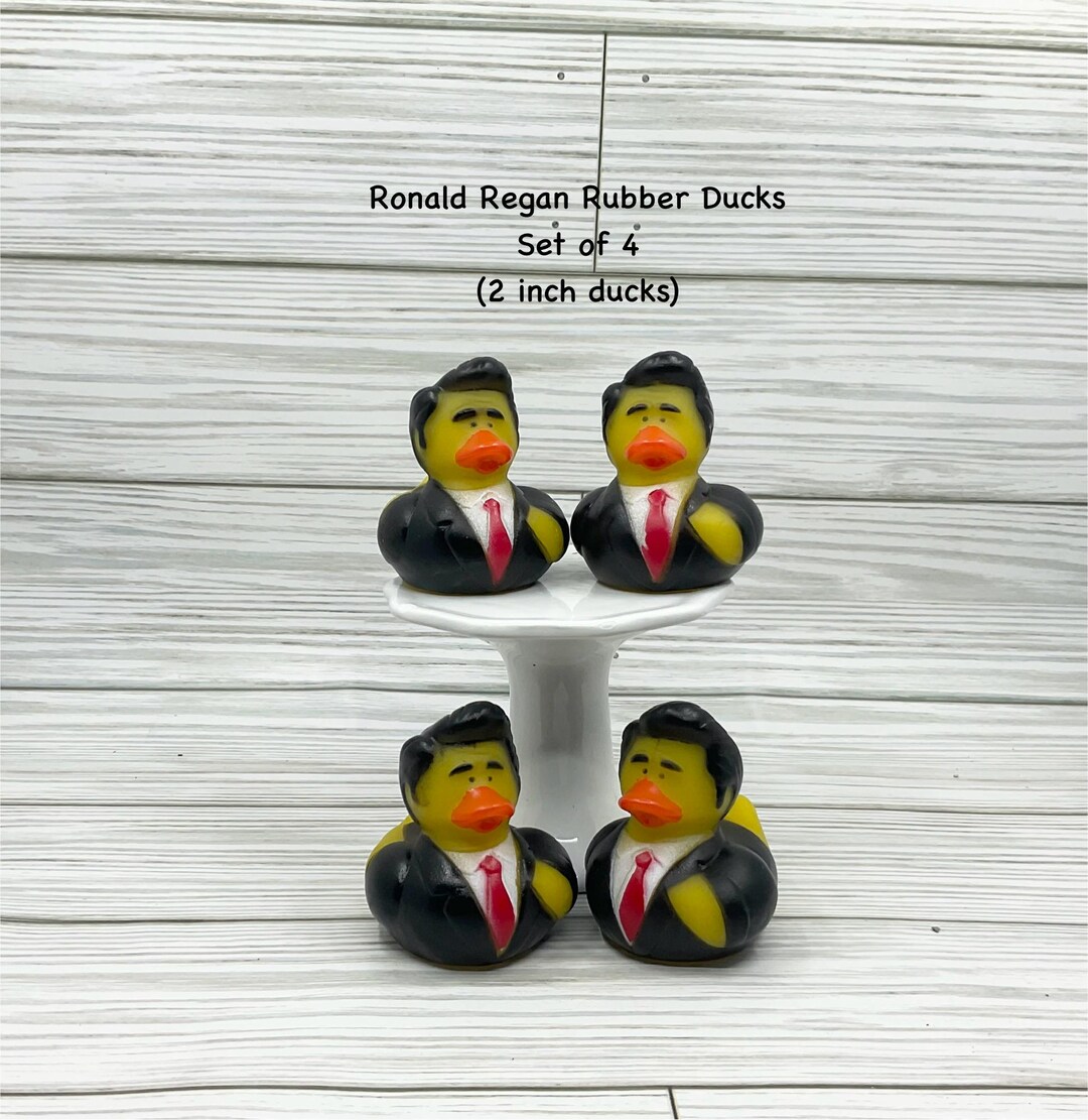 Ronald Regan Rubber Ducks Set of 4 Rubber Ducks, Party Favors, Party ...