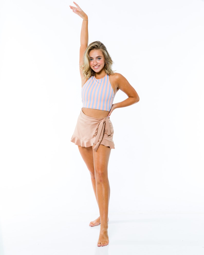 Rachel Set Ruffle Skort & Athletic Crop Dance Top | Etsy Rachel Set Ruffle Skort & Athletic Crop Dance Top | Etsy