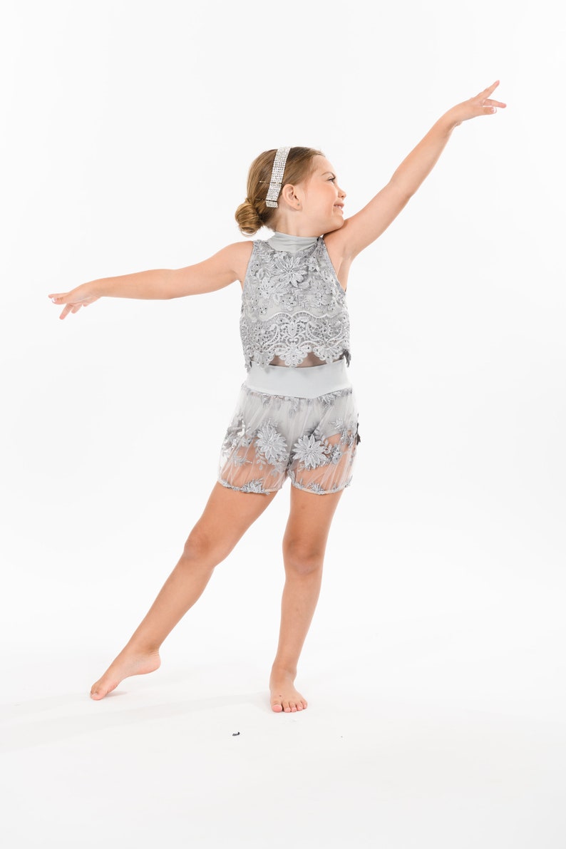 Tiny Dancer Amelia Set Bubble Short and High Neck Leotard | Etsy