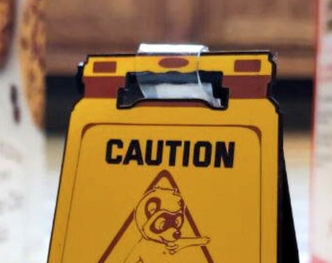 Furry ABDL Caution Wet Floor Sign Laser Babyfur Engraved Badge ...