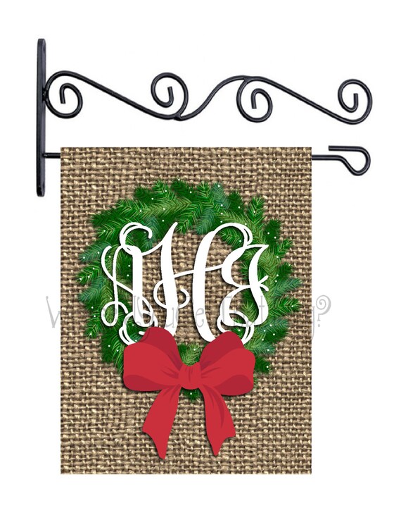 Custom Personalized Garden Sign Wreath Burlap - Etsy