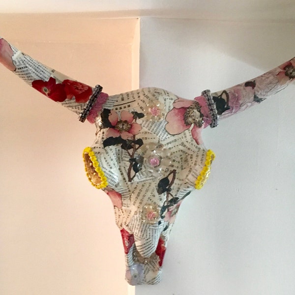 Faux Cow Skull - Etsy