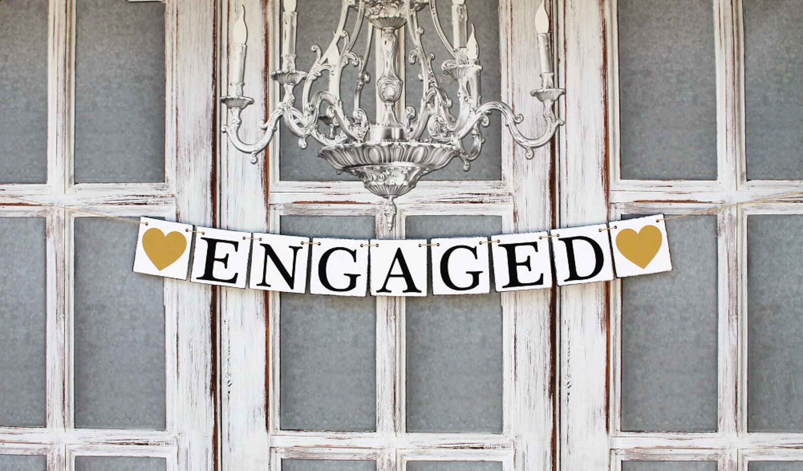 ENGAGED SIGN Engagement Banners ENGAGEMENT Party - Etsy